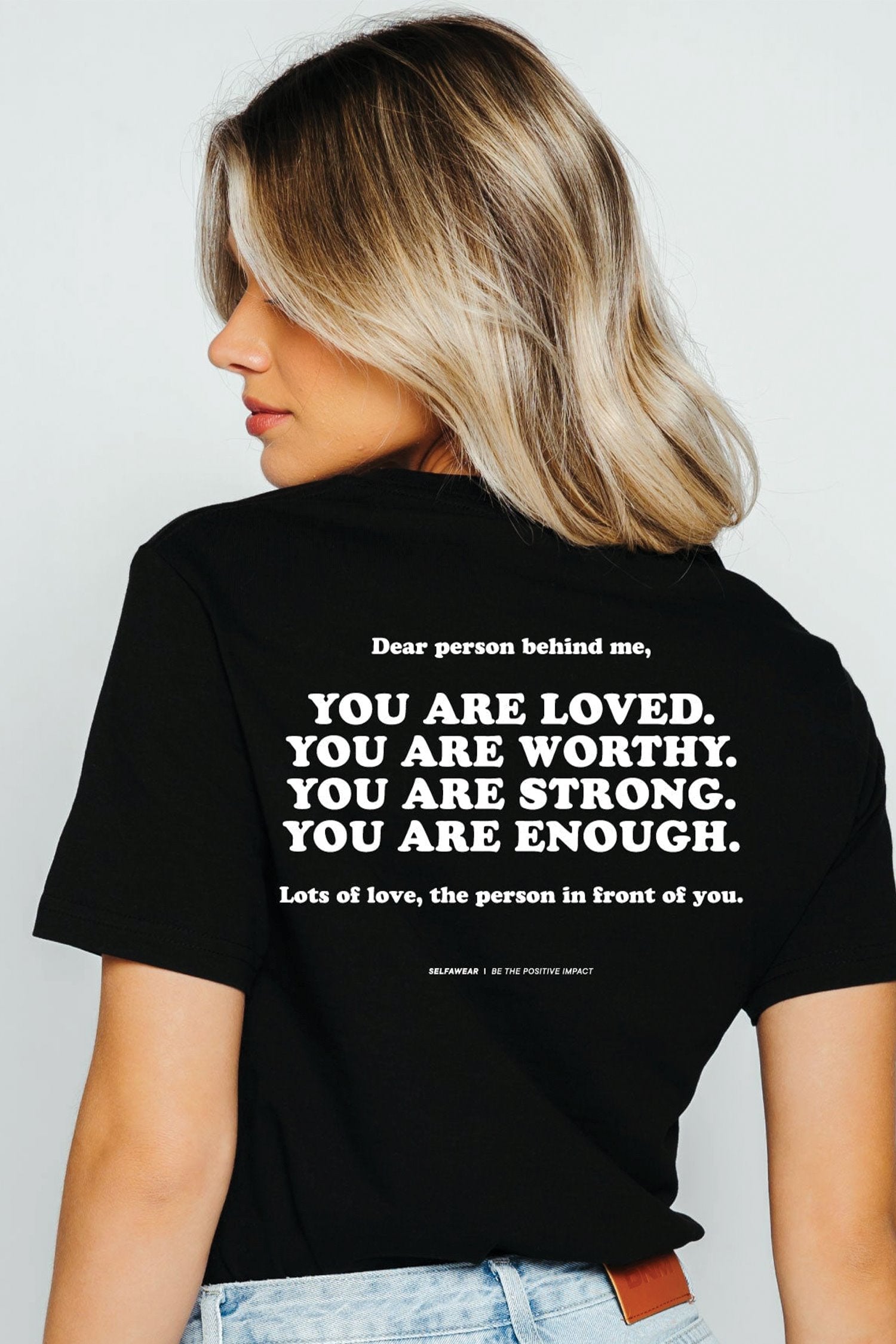 Words Of Affirmation T-Shirt Black | Selfawear®