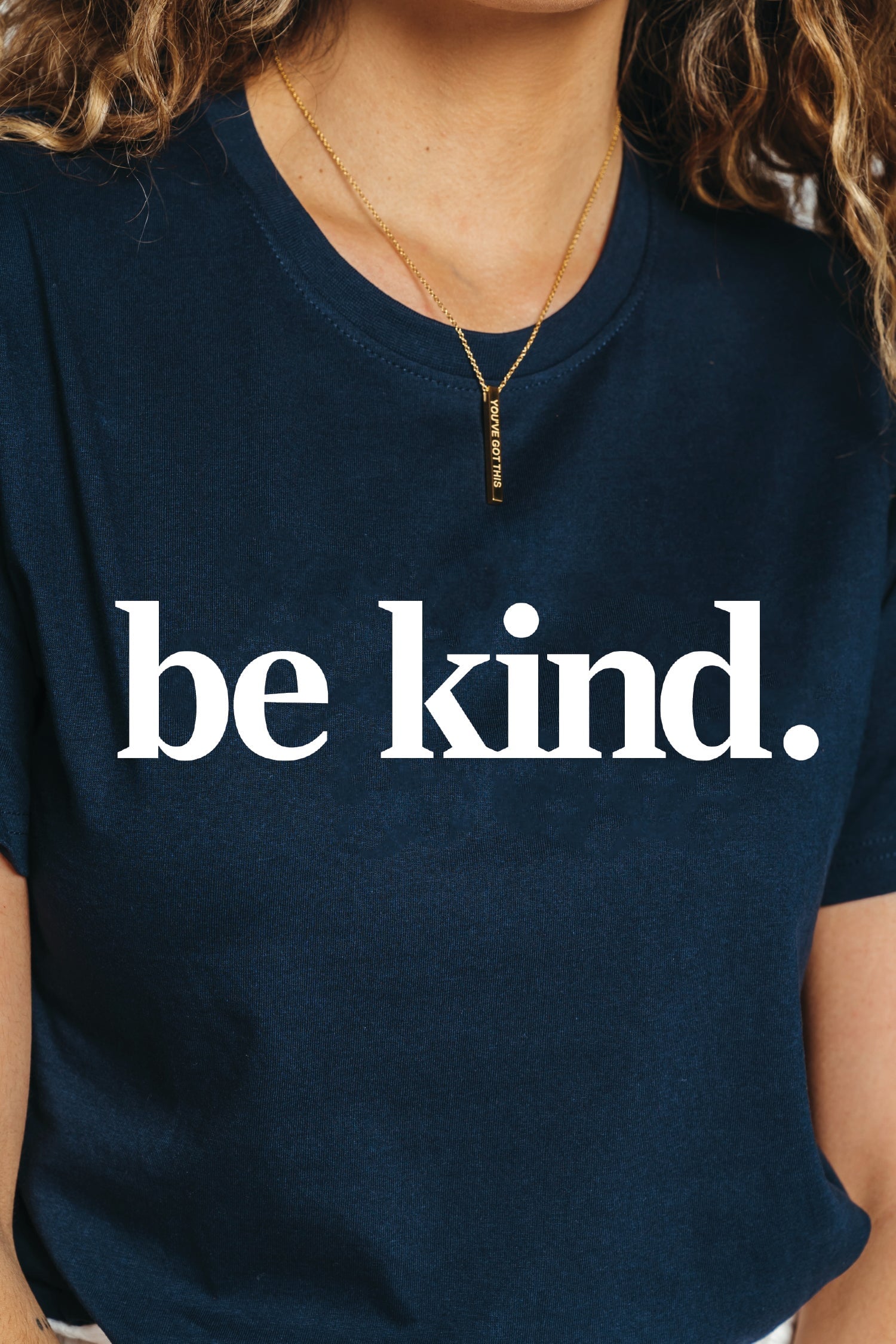 Be Kind. T-Shirt Navy | Selfawear®